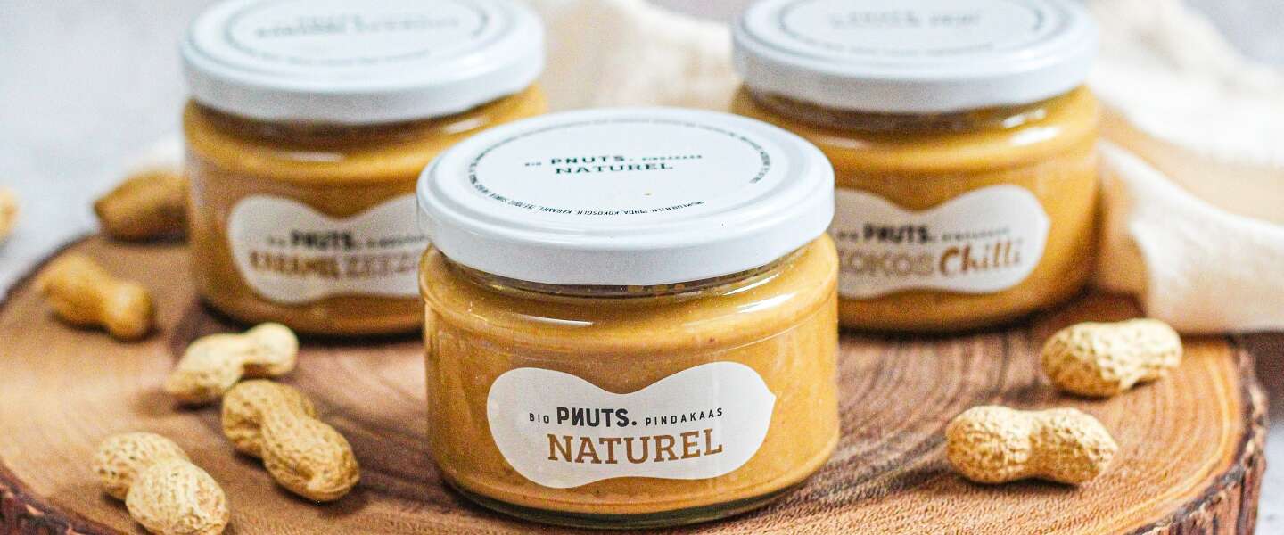 Nieuwe biologische pindakaas op de markt van het merk Pnuts – Eatly